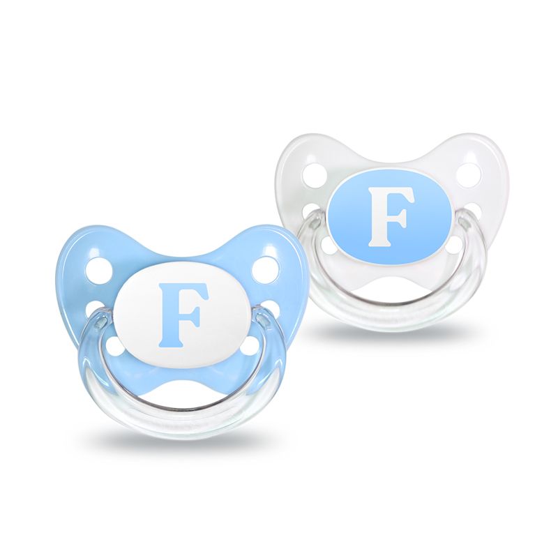 Dentistar Initialen Schnuller Set F Blau