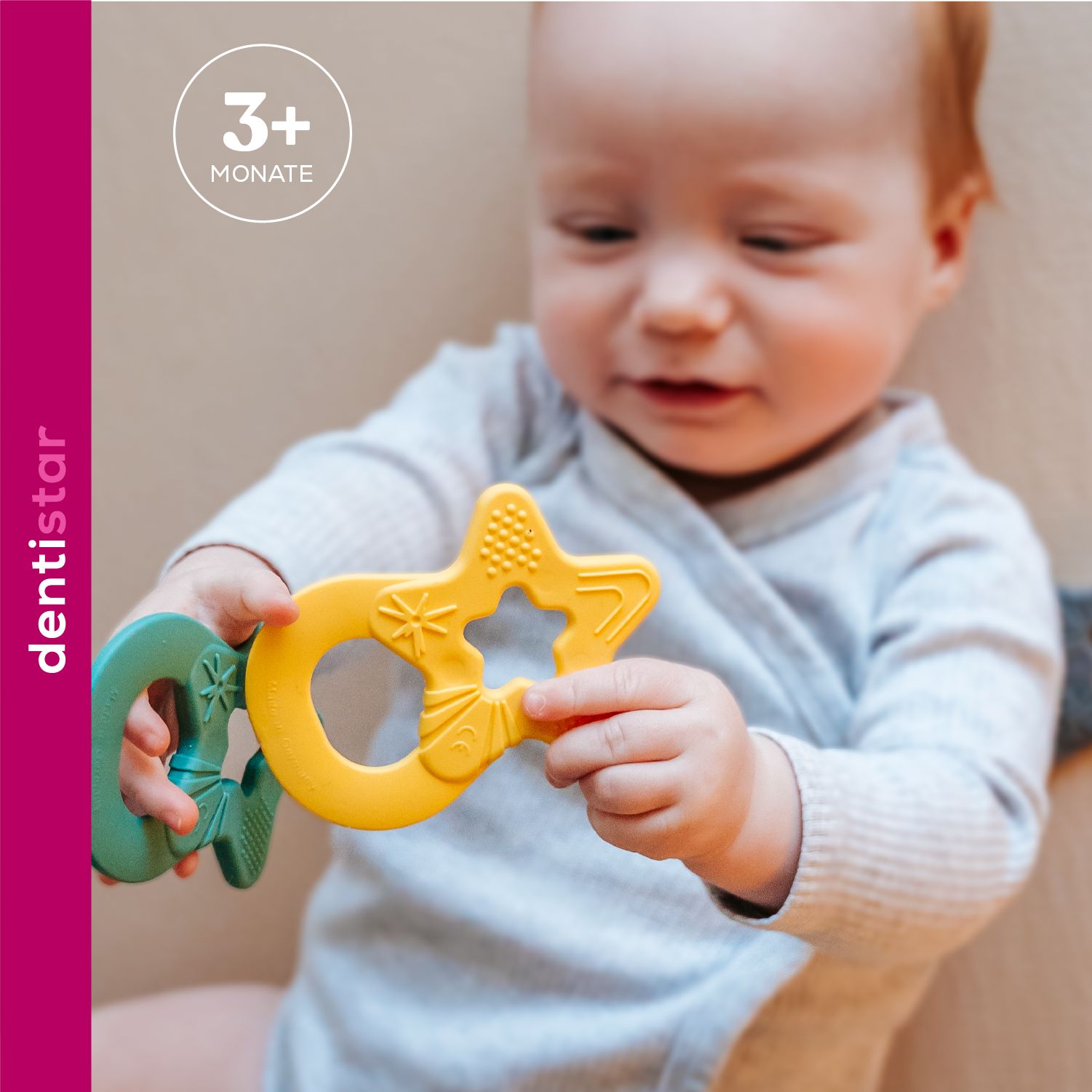 Star Teether - Light Pink