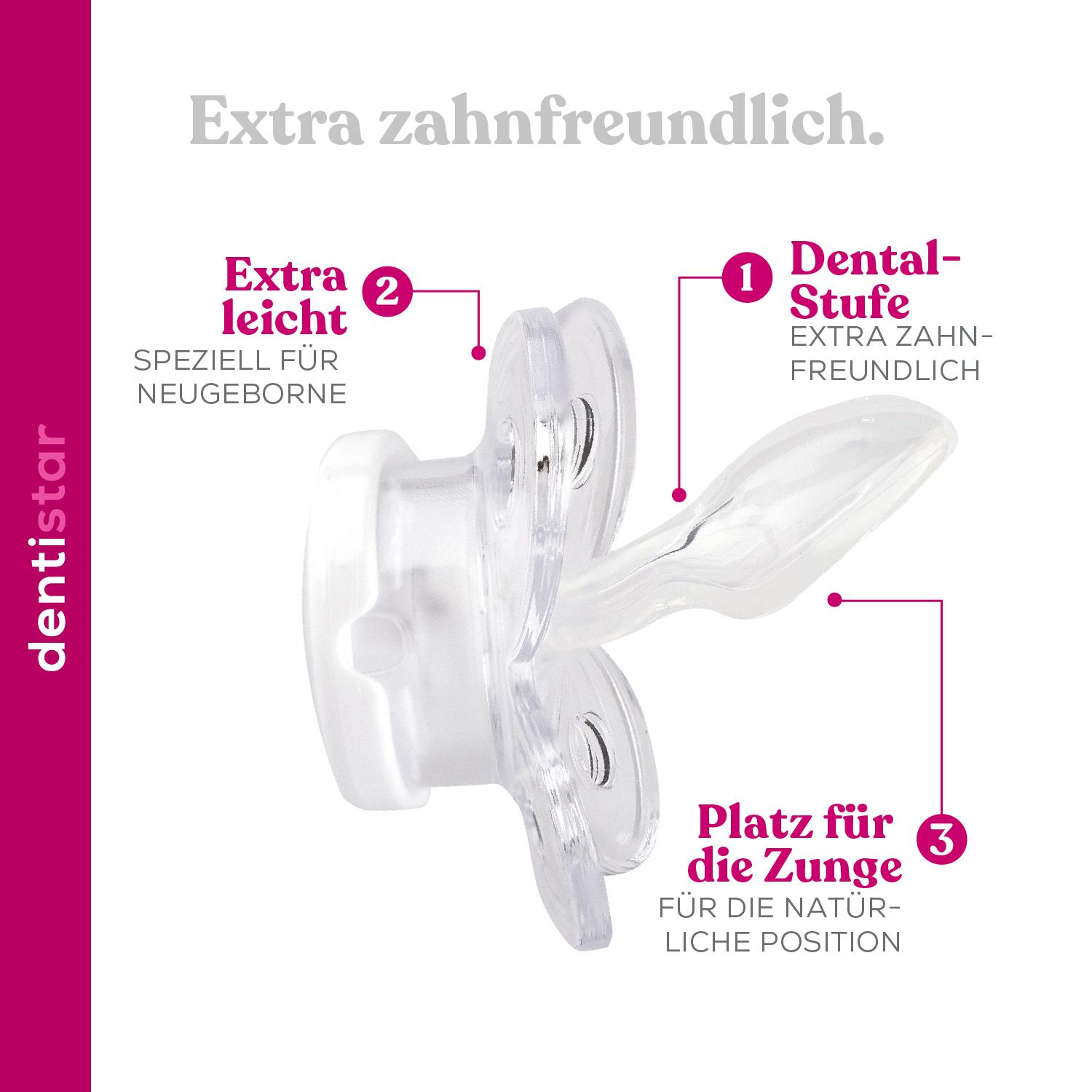 Schnuller für Neugeborene beige | DENTISTAR