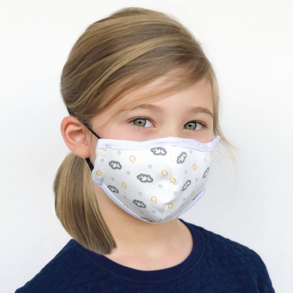 2er Set Stoffmaske in blau und grün
